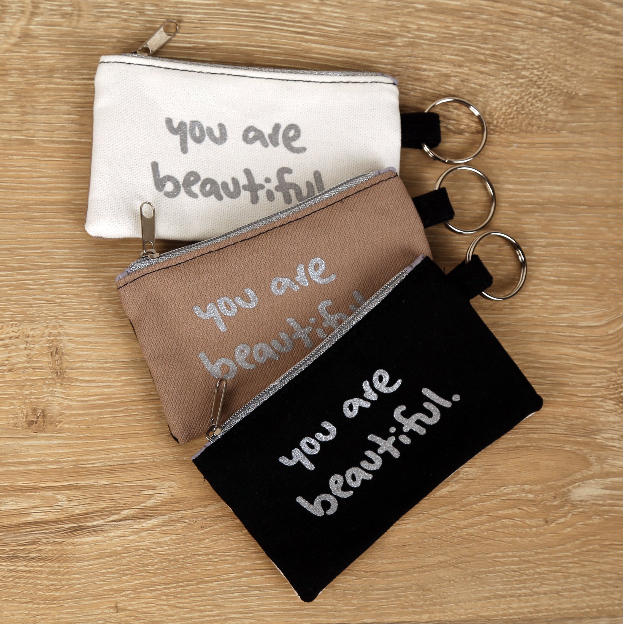 Zipper Sticker Pouch — You Are Beautiful
