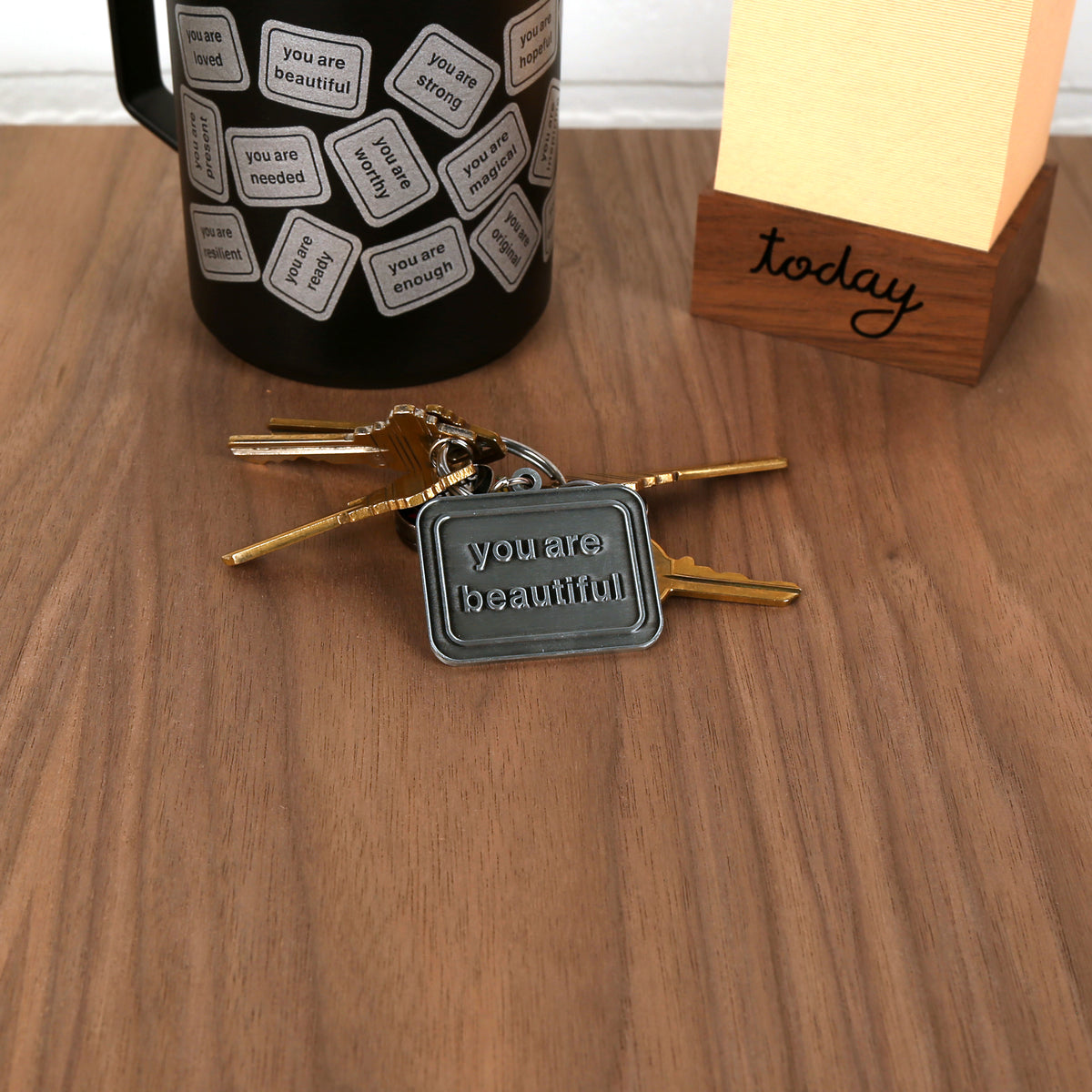 Enamel Keychain — You Are Beautiful