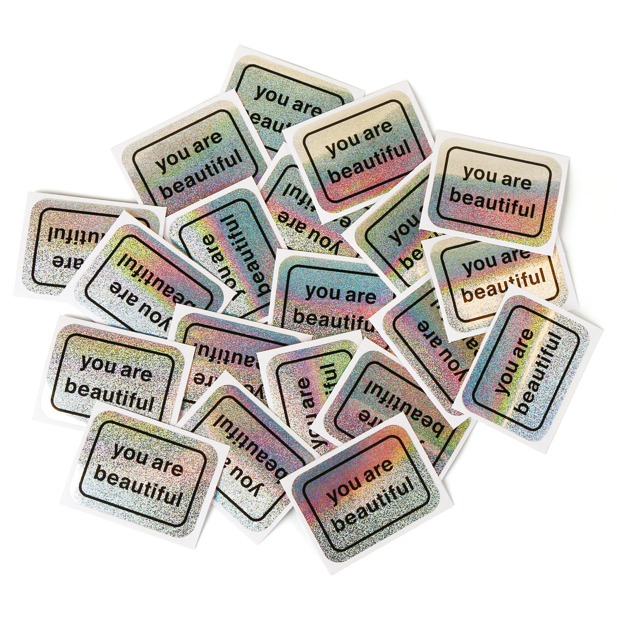 Glitter Stickers — You Are Beautiful