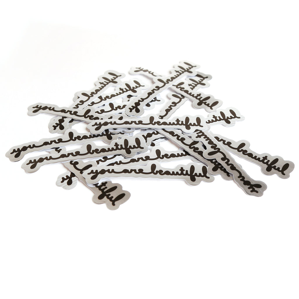 Cursive Stickers – Script Phrases & Inspirational Gifts — You Are Beautiful