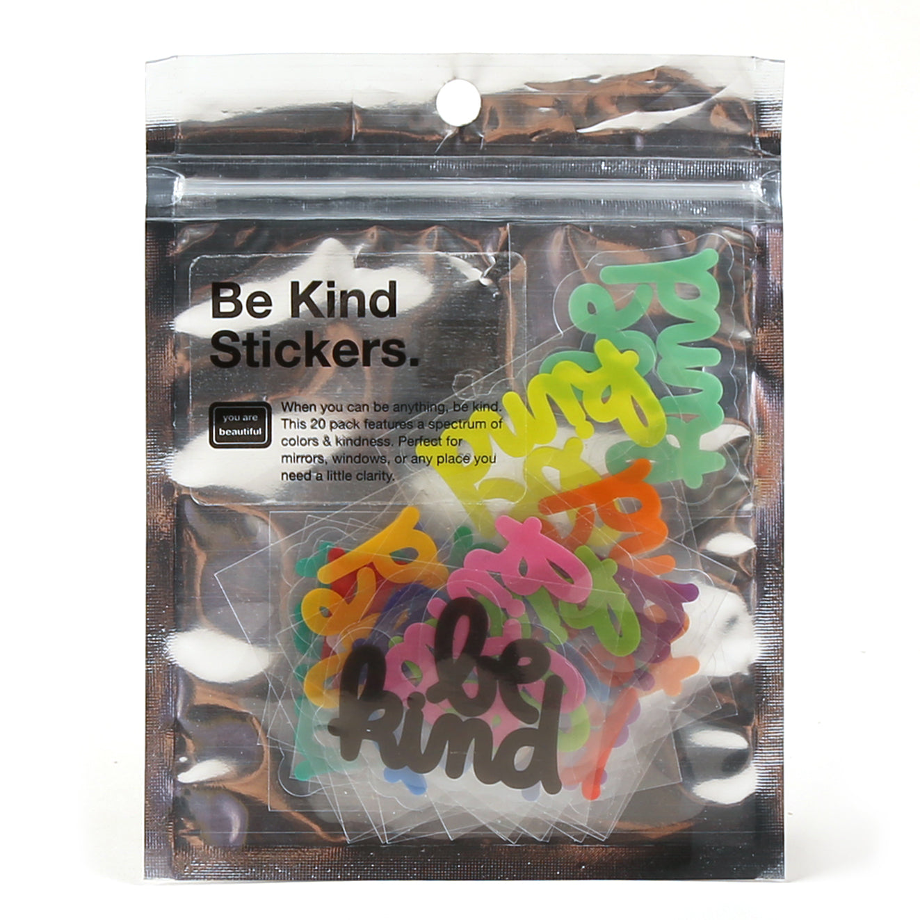 Be Kind Stacked Colorful Stickers — You Are Beautiful