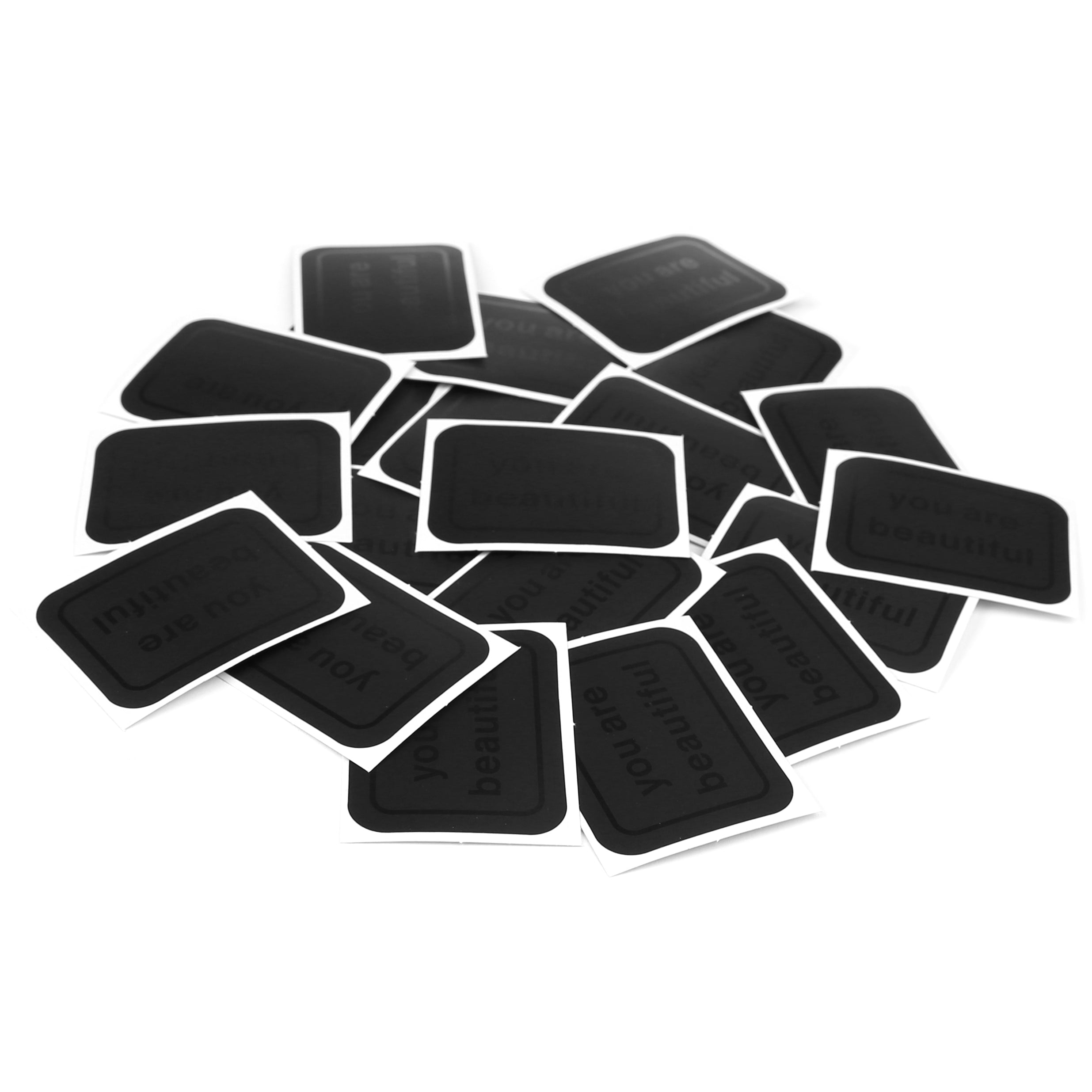All Black Stickers — You Are Beautiful
