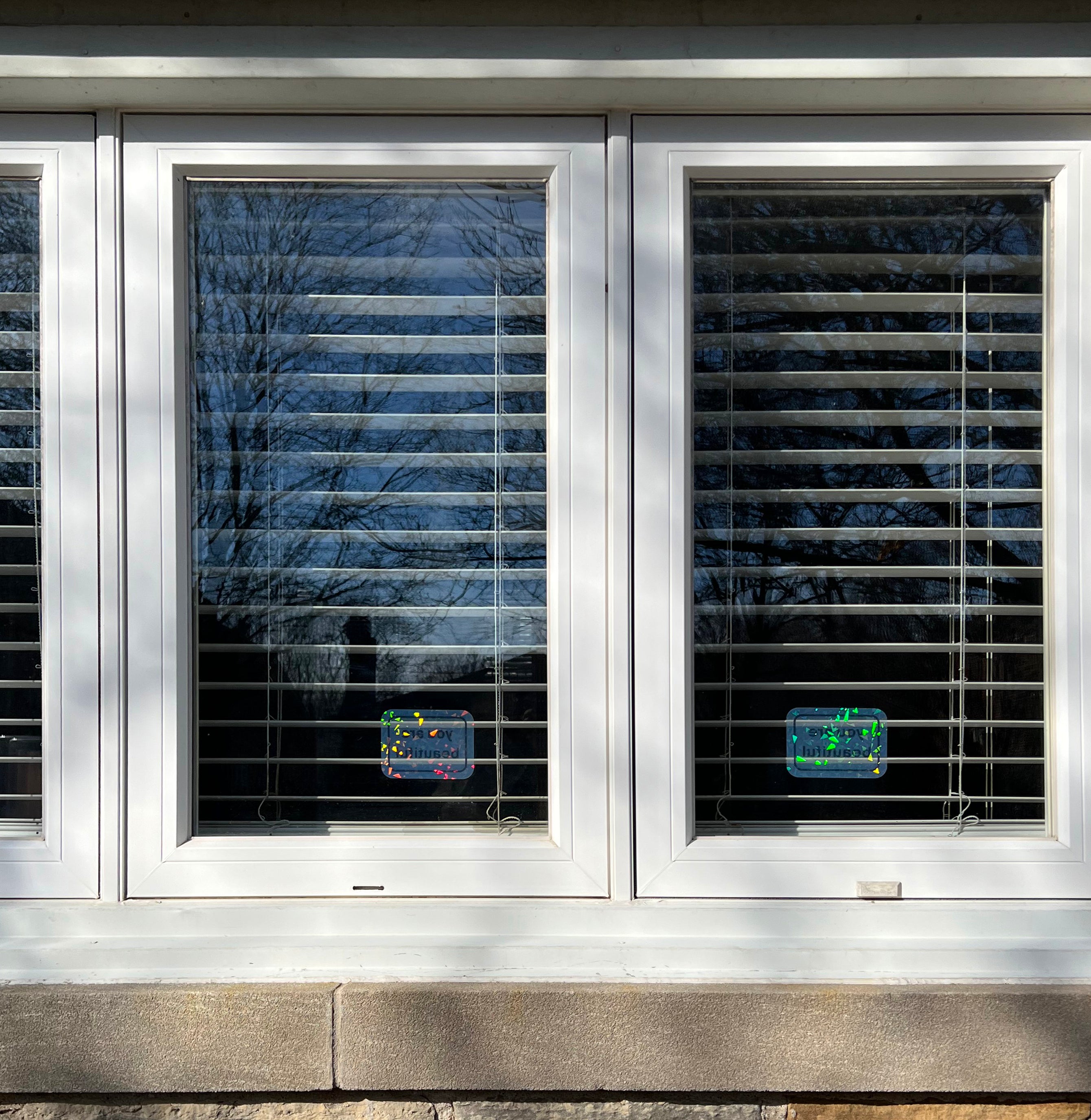 Suncatcher Sticker — You Are Beautiful