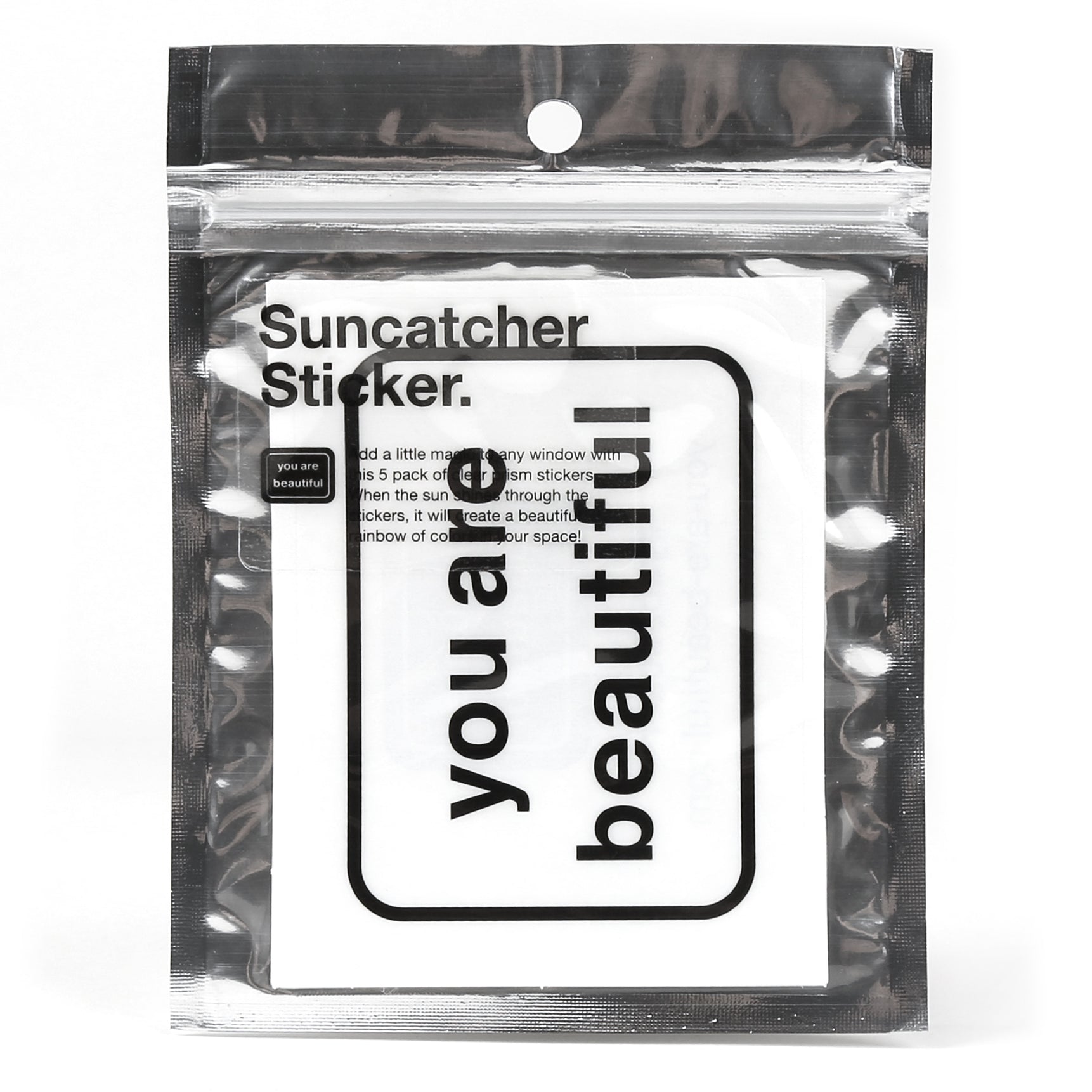 Suncatcher Sticker — You Are Beautiful