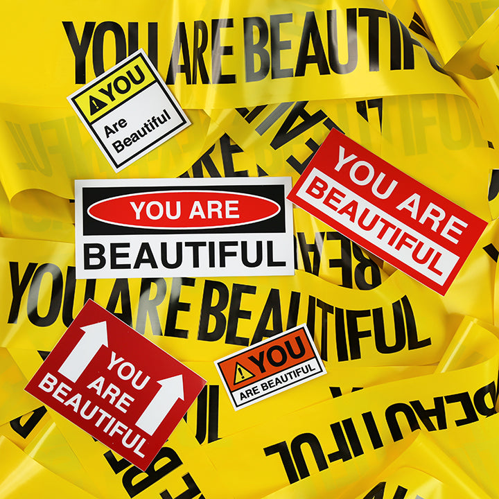 Warning Sticker Kit — You Are Beautiful