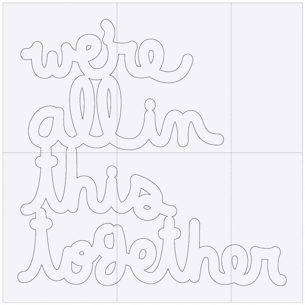 Printable Coloring Pages - We're all in this together - Large Tiled Wi ...
