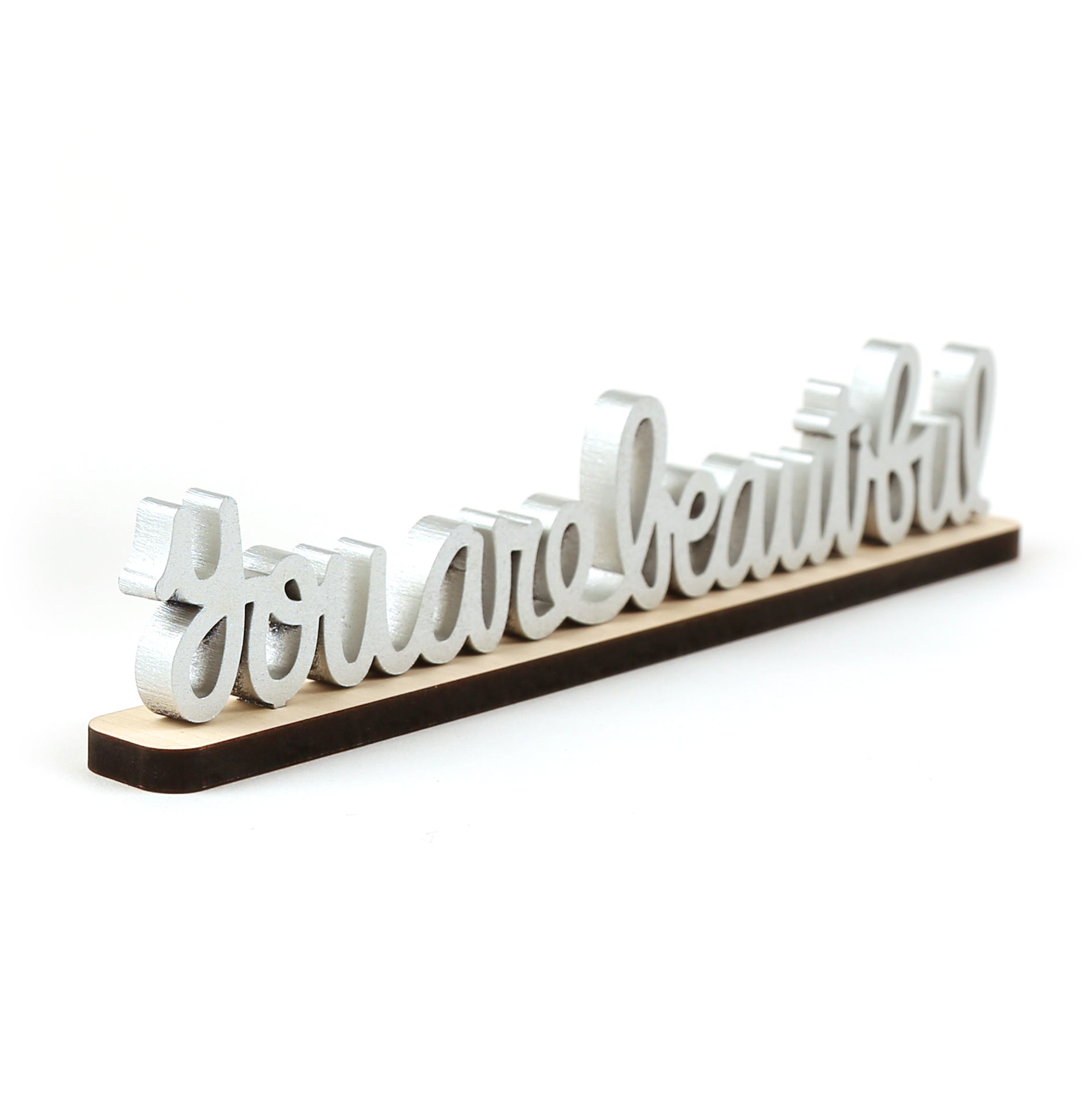 You Are Beautiful Cursive - Replica Sculpture