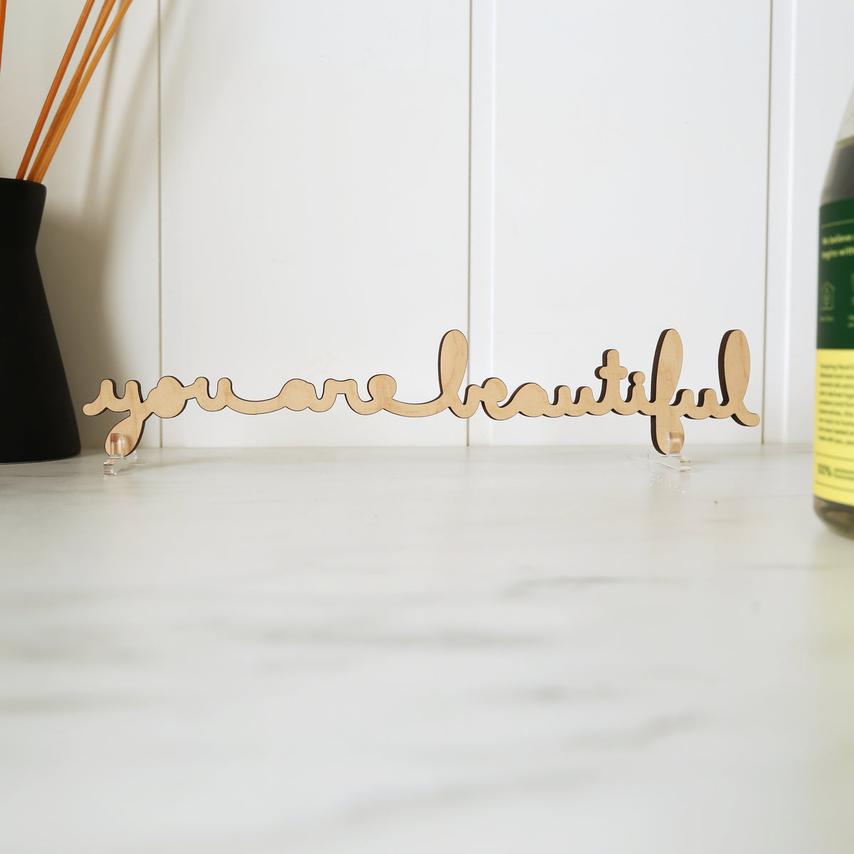 Maple Cursive Piece - Small — You Are Beautiful